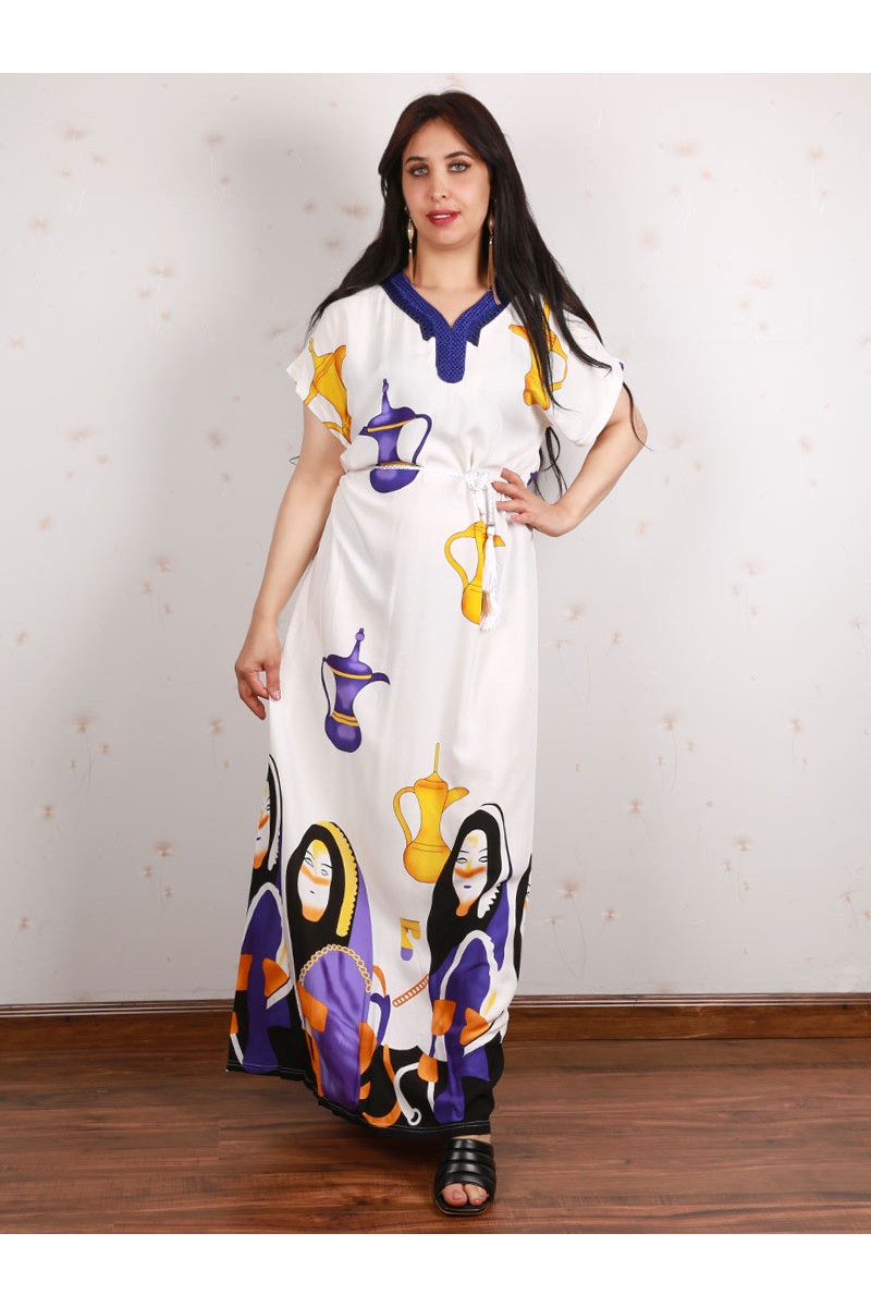 Ramadan Galabia with Dallah Prints