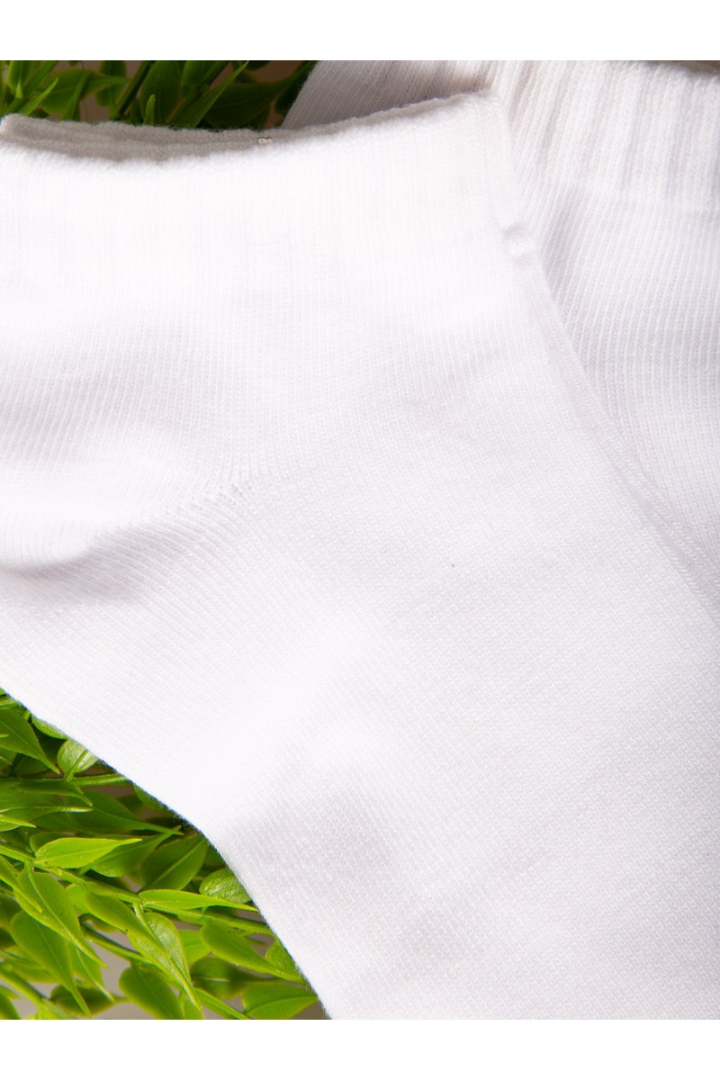 Plain White Socks 3 Pairs Set