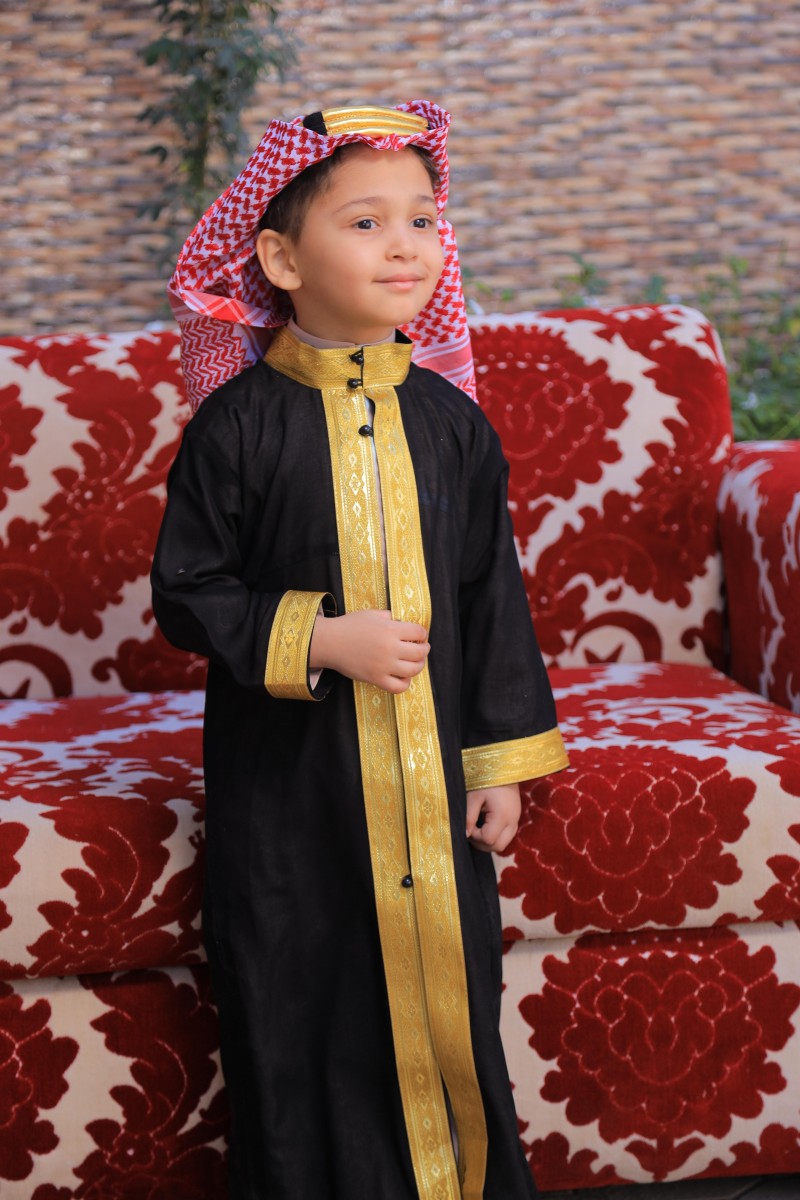 عقال مقصب يوم التأسيس ولادي مقاس متغير بخيط طويل